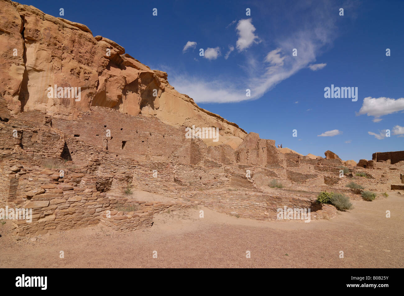 Chaco ruins in the Chaco culture National Park New mexico USA Stock ...