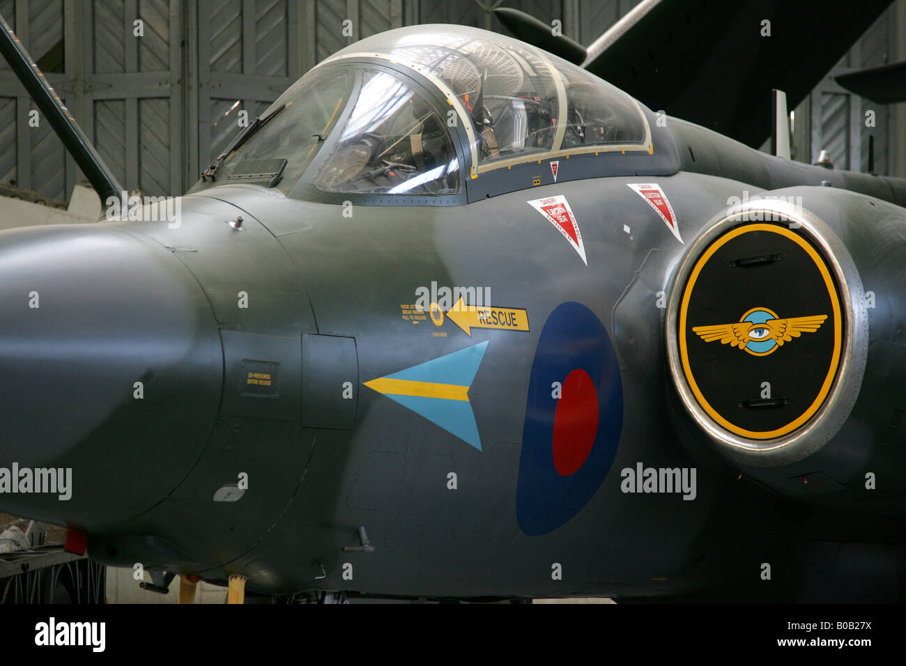 RAF BUCCANEER BOMBER AIRCRAFT -IMPERIAL WAR MUSEUM DUXFORD Stock Photo ...