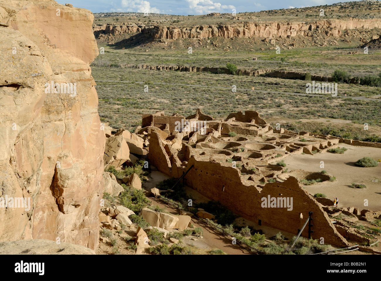Chaco ruins in the Chaco culture National Park New mexico USA Stock ...