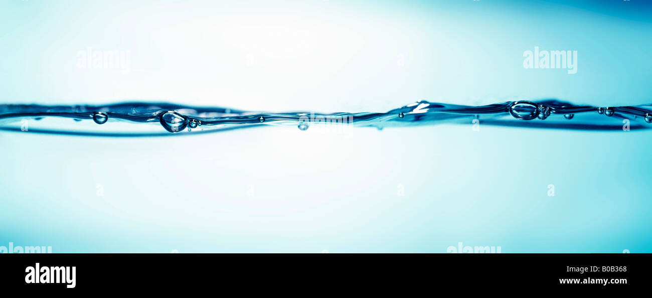 water surface level with bubbles Stock Photo - Alamy