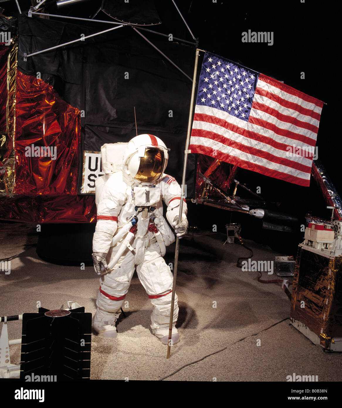 The lunar landing exhibit at the Kansas Cosmosphere and Space Center ...
