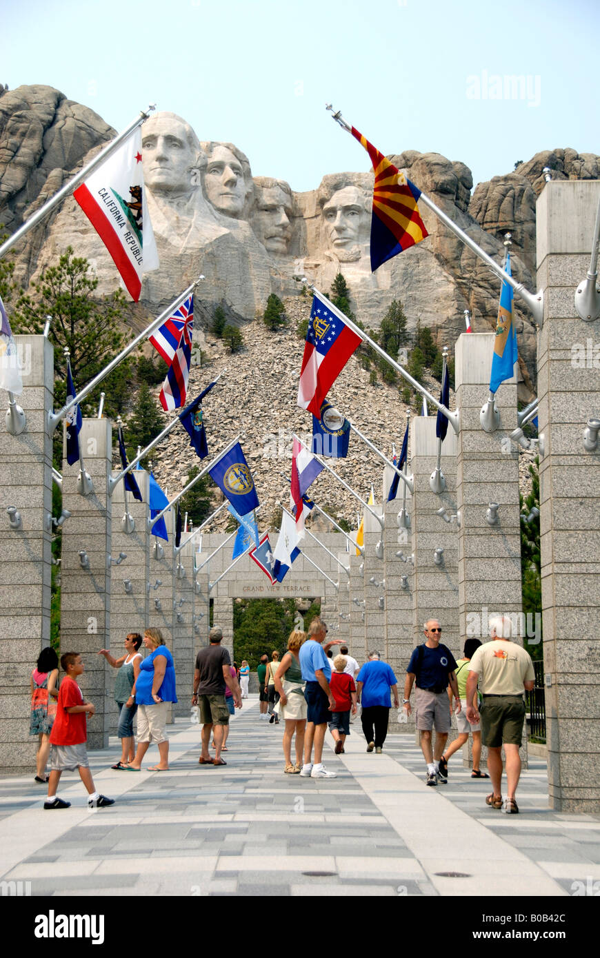North America, USA, South Dakota, Mount Rushmore National Memorial ...