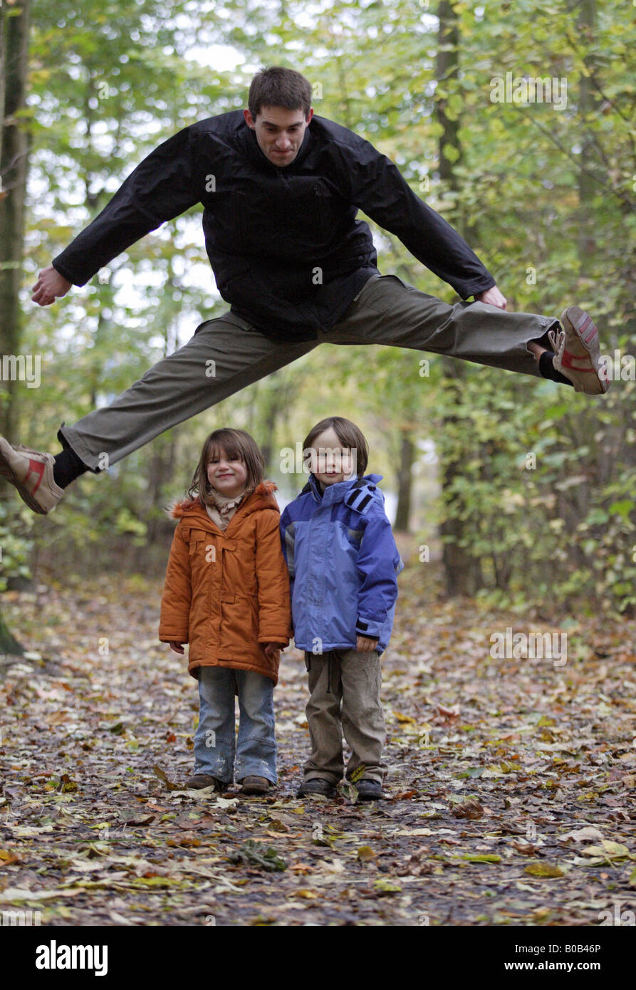 Jumping over people hi-res stock photography and images - Alamy