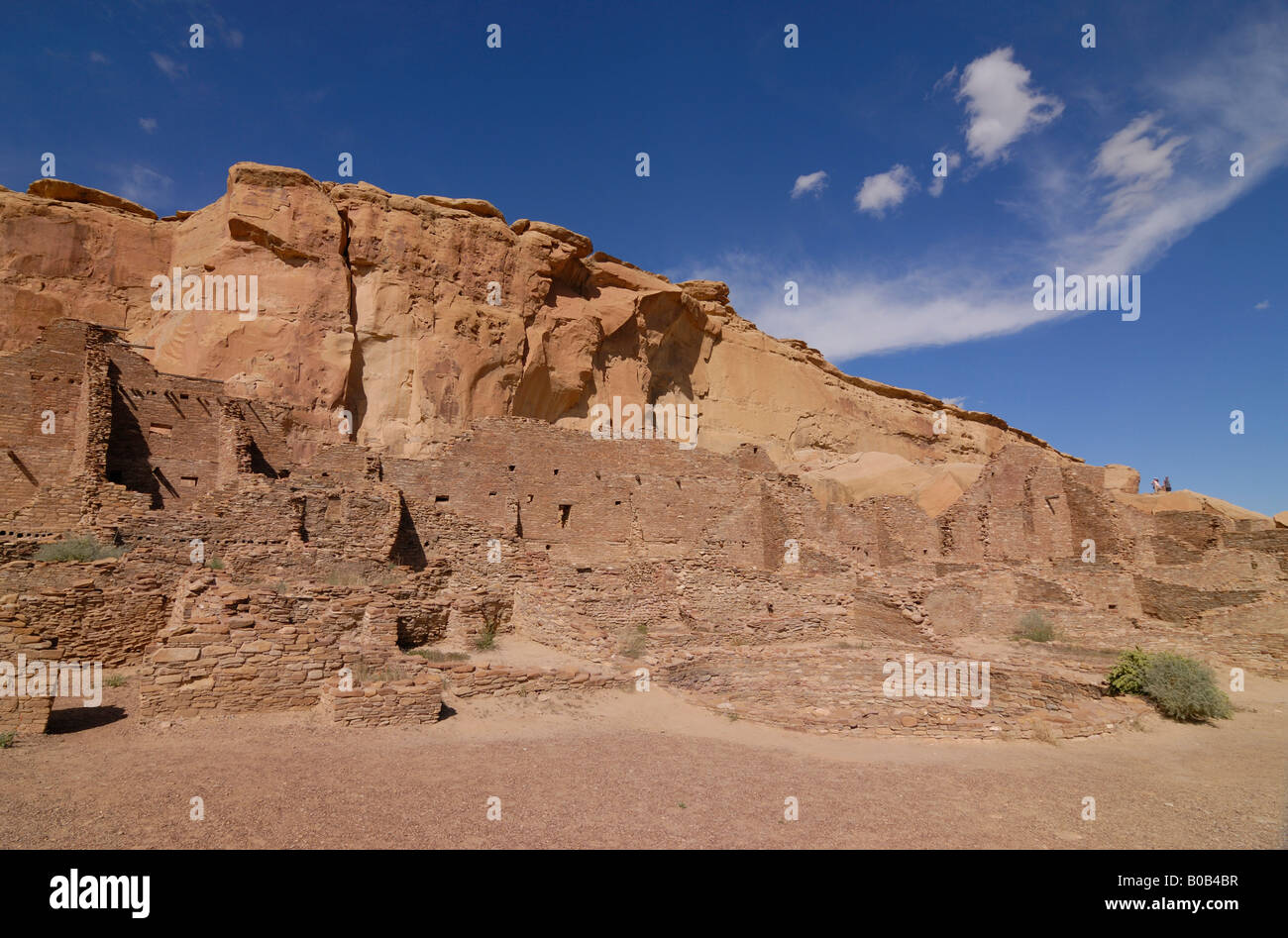Chaco ruins in the Chaco culture National Park New mexico USA Stock ...