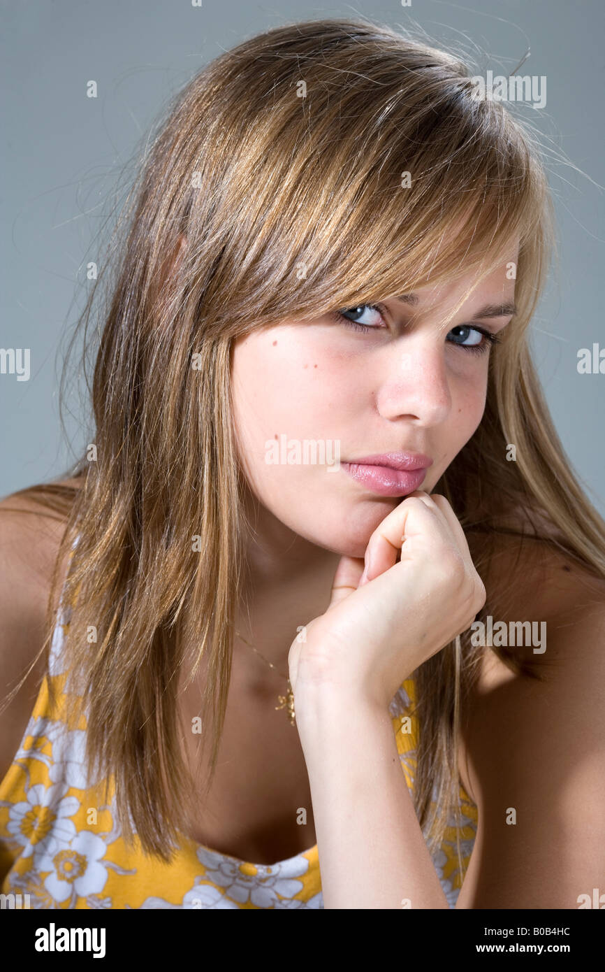 Sad young woman sweden hi-res stock photography and images - Alamy