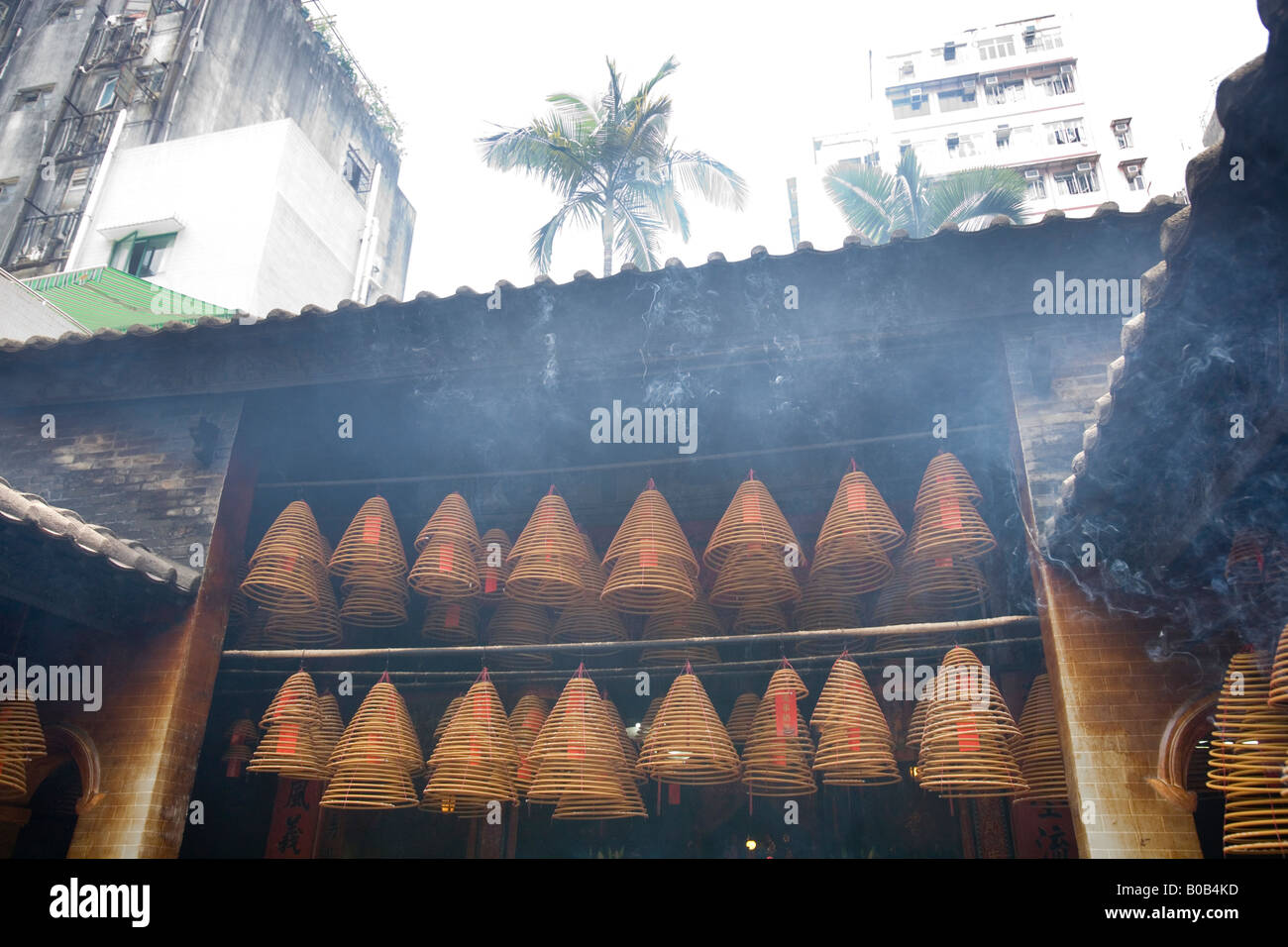 Man Mo Temple A taoist temple at Tai Po New Territories Hong Kong Stock ...