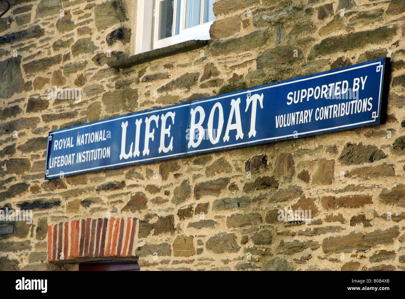 Old metal RNLI Life Boat sign, Salcombe, Devon, UK Stock Photo - Alamy