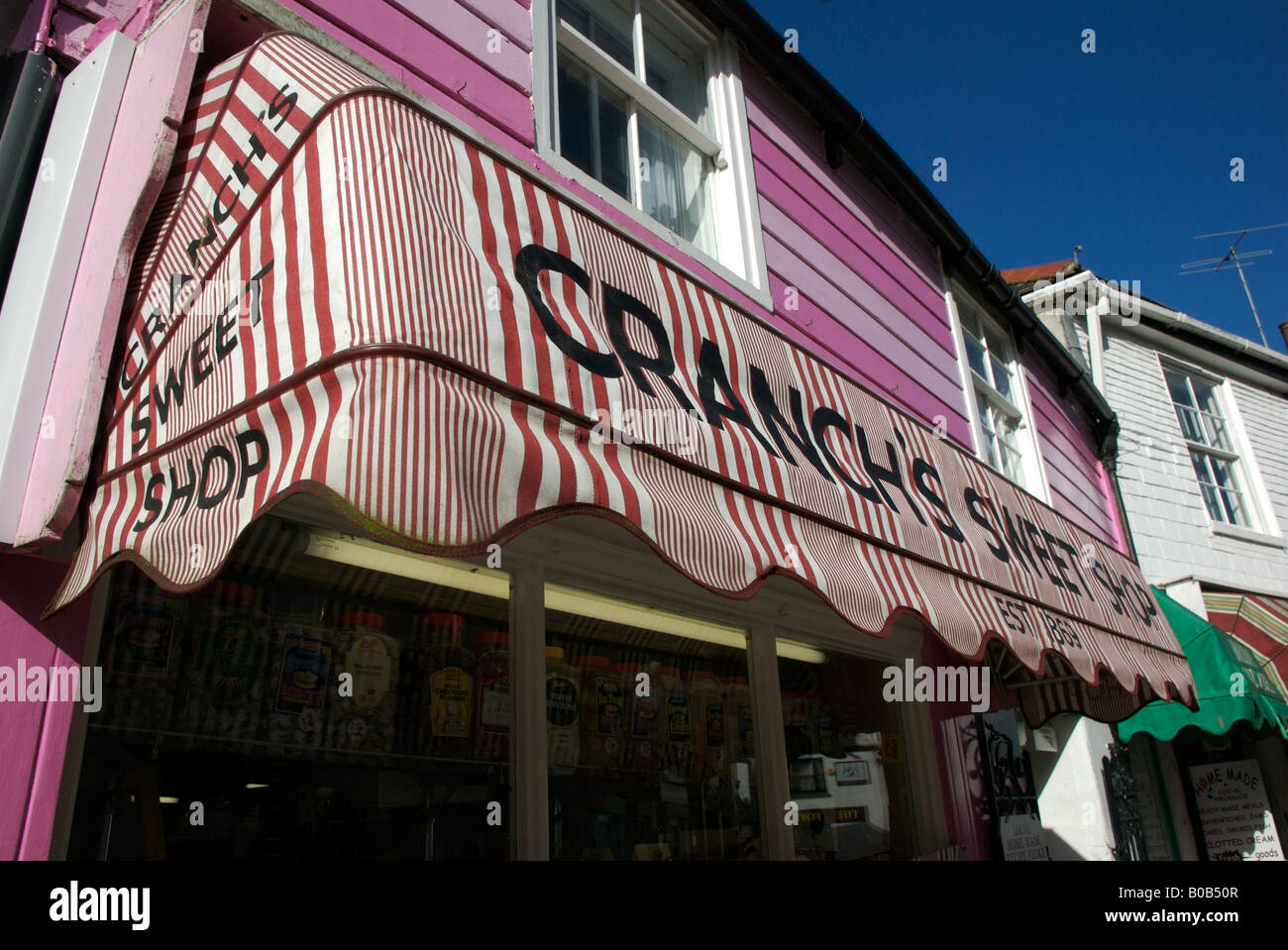 Sweet shop front in Salcombe, Devon, UK Stock Photo - Alamy