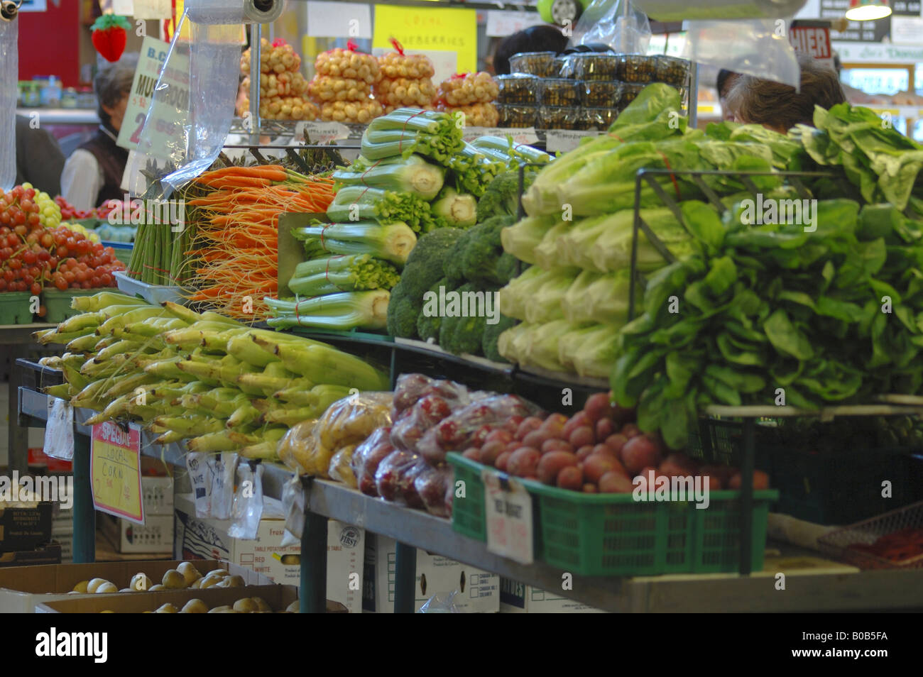 Granville island farm market hi-res stock photography and images - Alamy