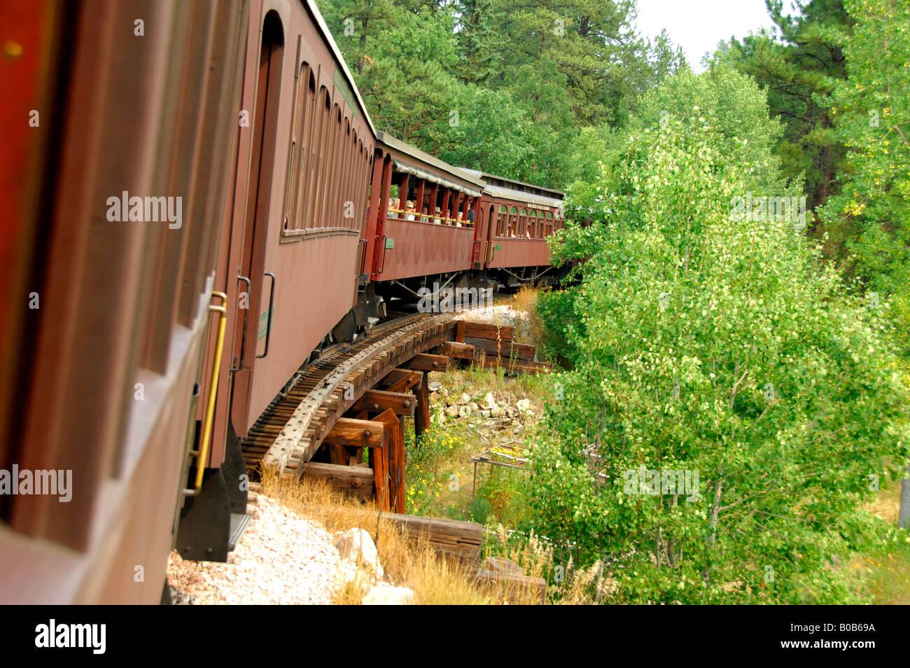 North America, USA, South Dakota. 1880 Train, Black Hills Central ...