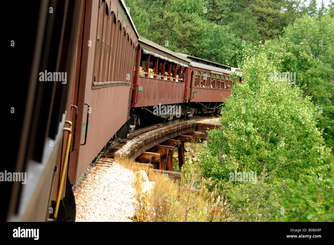North America, USA, South Dakota. 1880 Train, Black Hills Central ...