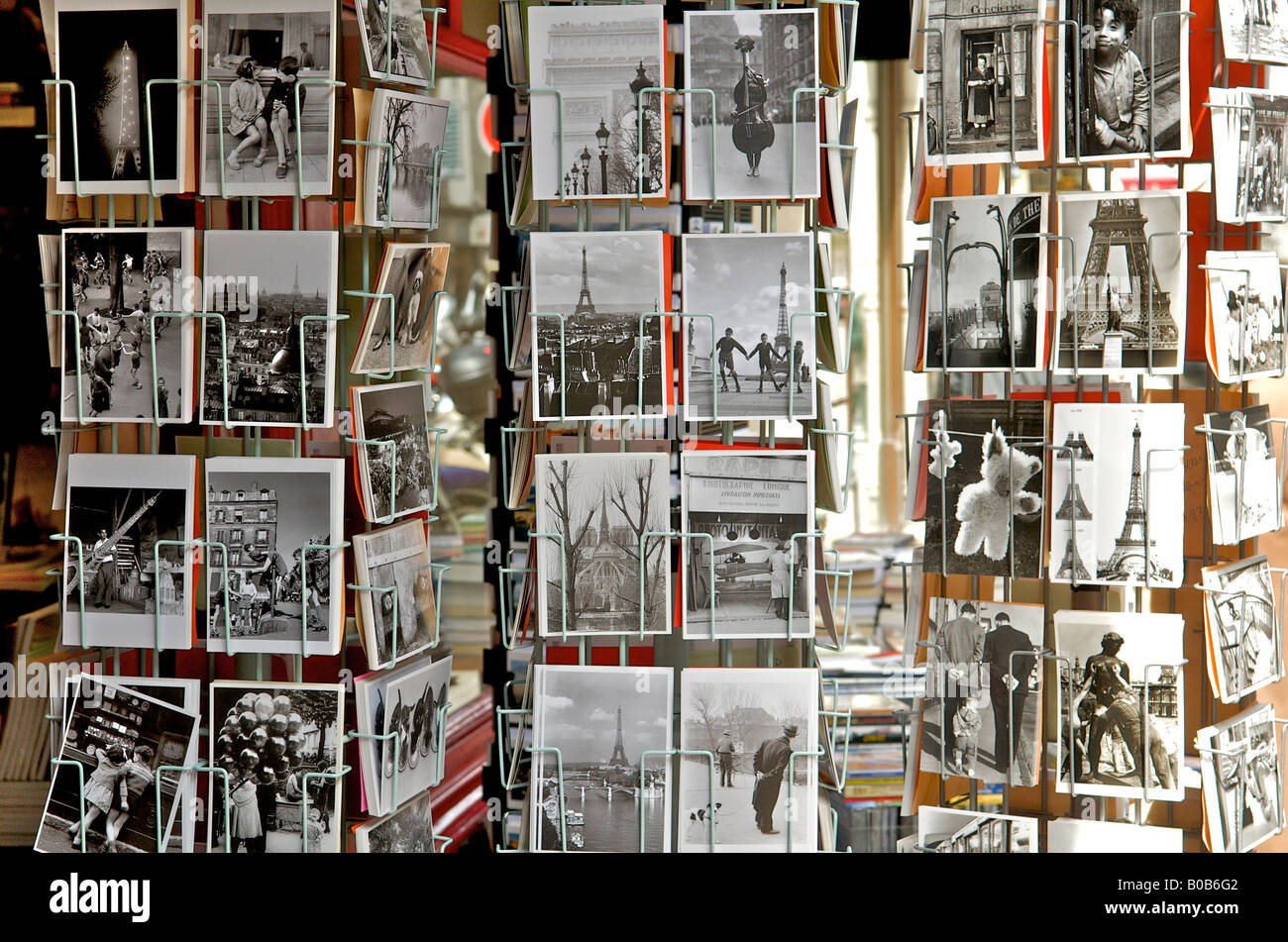 Postcard display in Paris Stock Photo - Alamy