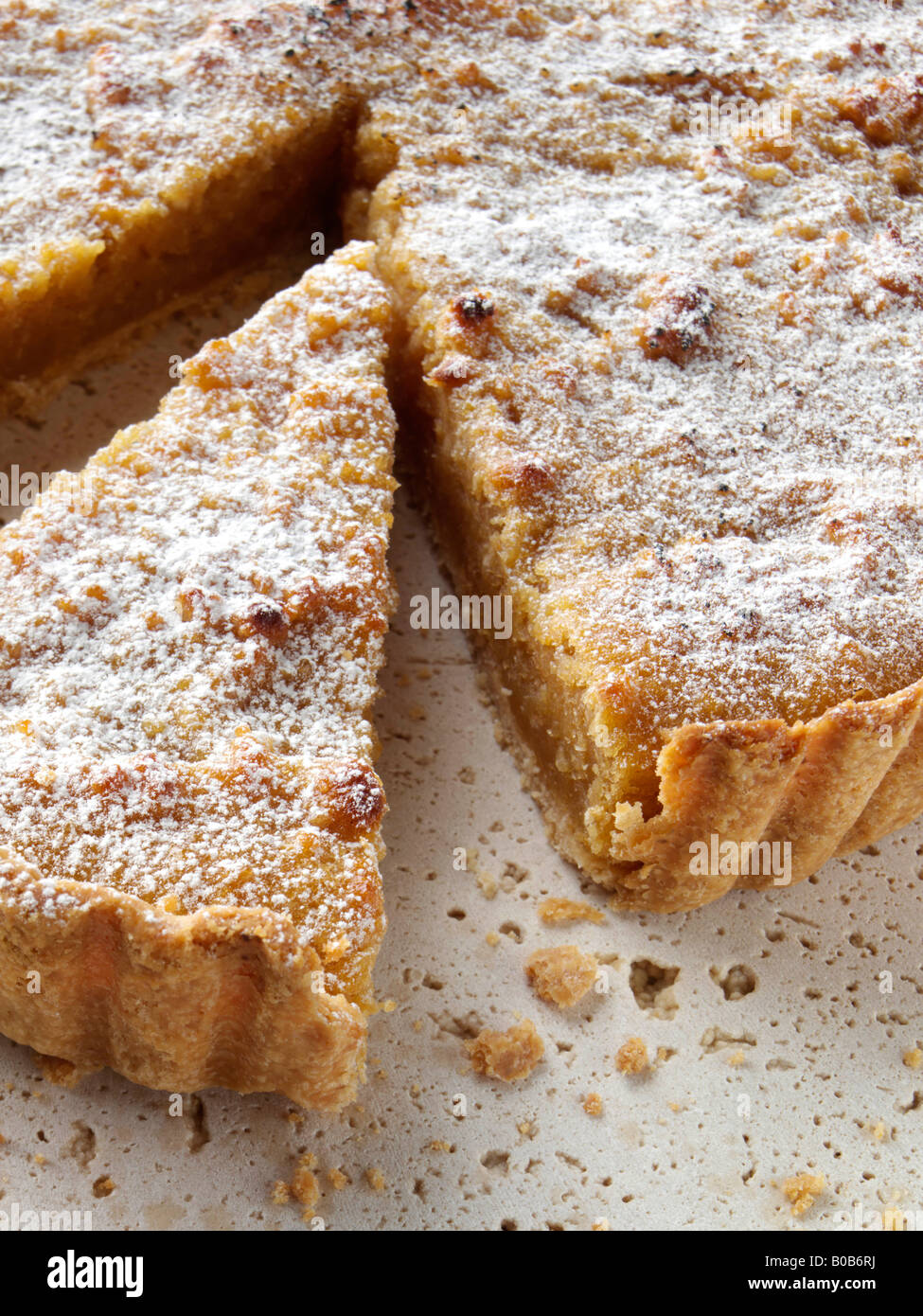 Treacle tart home made editorial food Stock Photo - Alamy