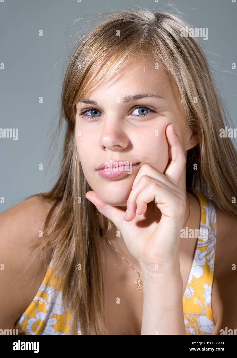 Sad young woman sweden hi-res stock photography and images - Alamy