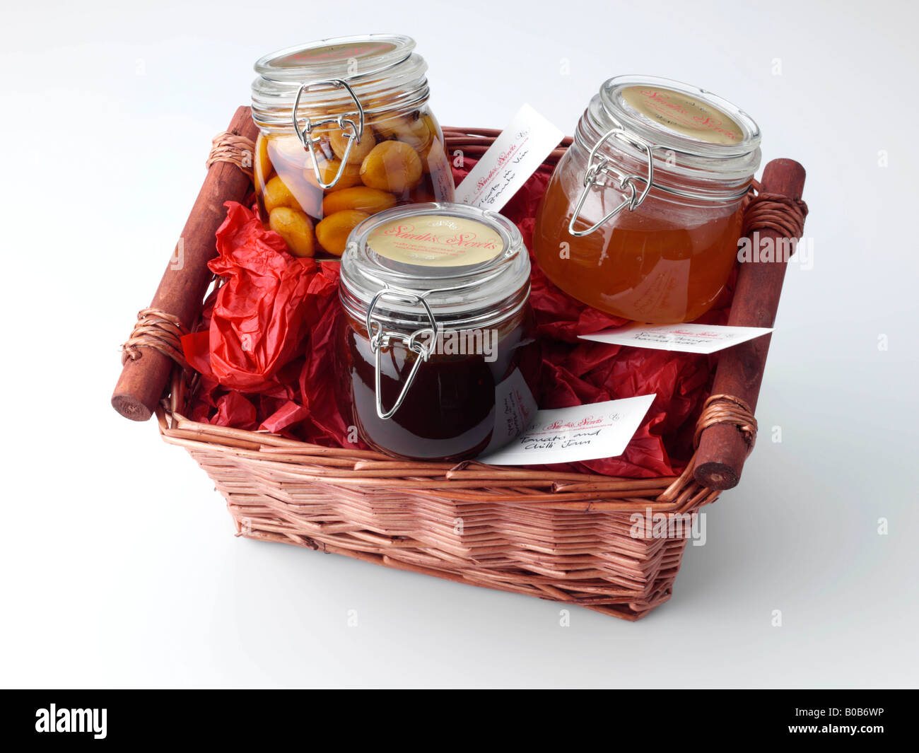 Small Christmas Hamper editorial food Stock Photo - Alamy