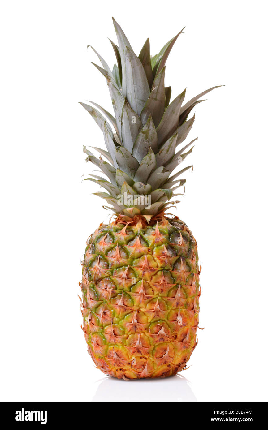 Juicy pineapple isolated on Cut Out Stock Images & Pictures - Alamy