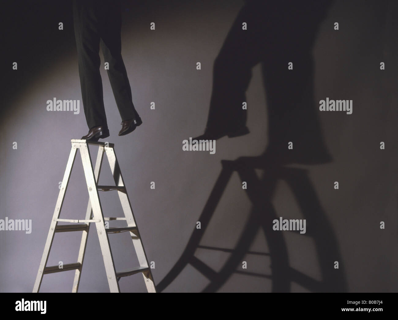 Precarious ladder hi-res stock photography and images - Alamy