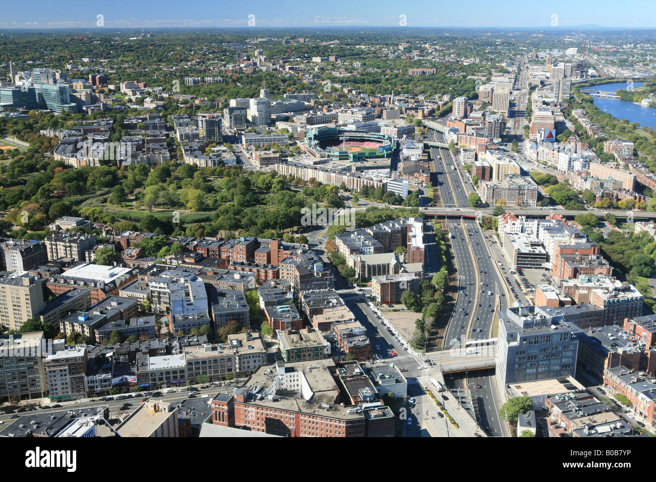 Aerial view Boston, Massachusetts, New England, USA Stock Photo - Alamy