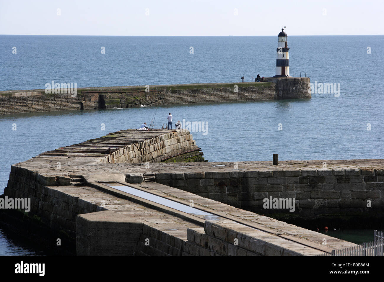 Seaham Harbour and Lighthouse, Durham Stock Photo - Alamy