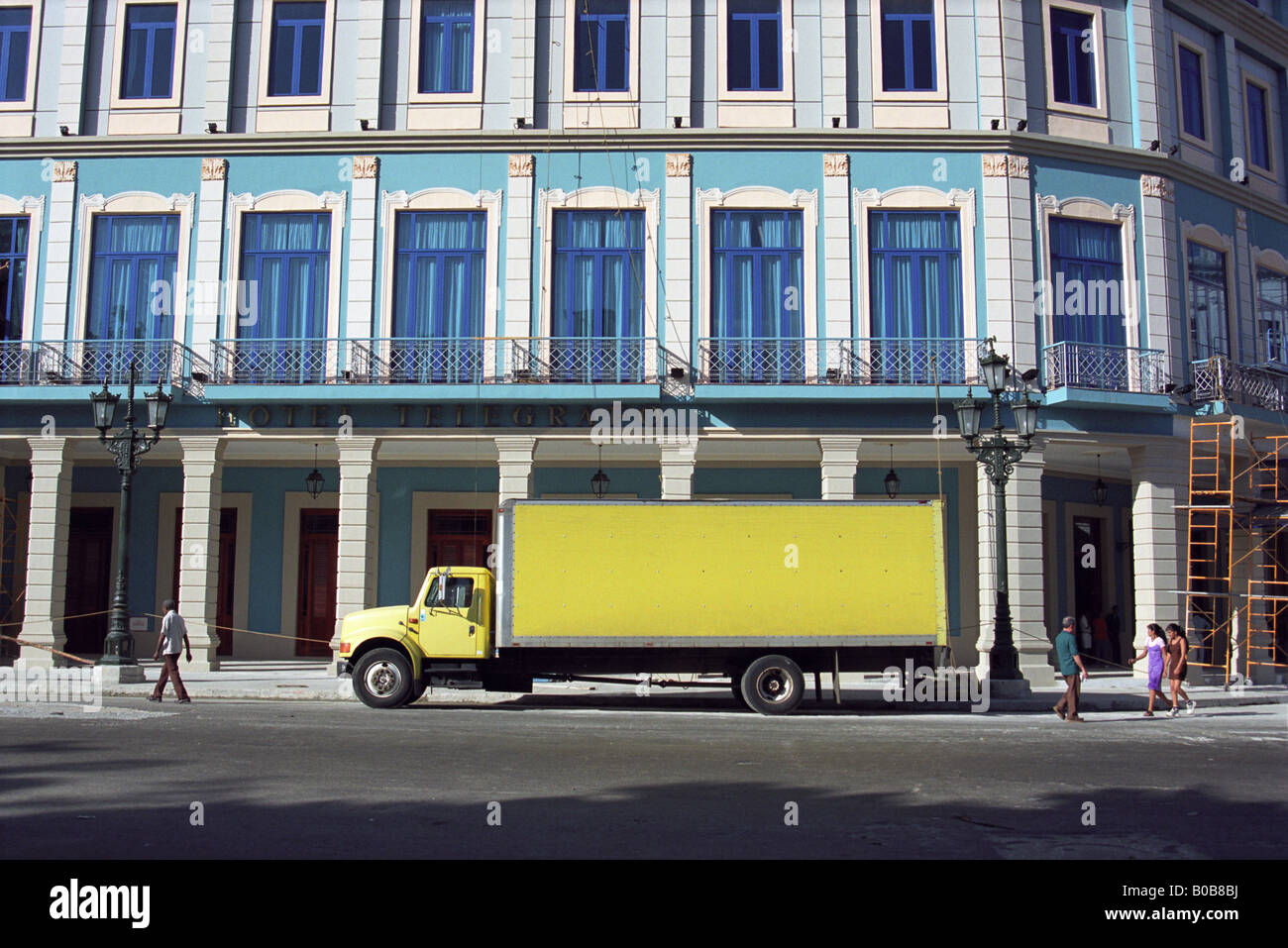 A view of the beautifully restored Hotel Telegrafo in Havana Cuba Stock ... A view of the beautifully restored Hotel Telegrafo in Havana Cuba Stock ...