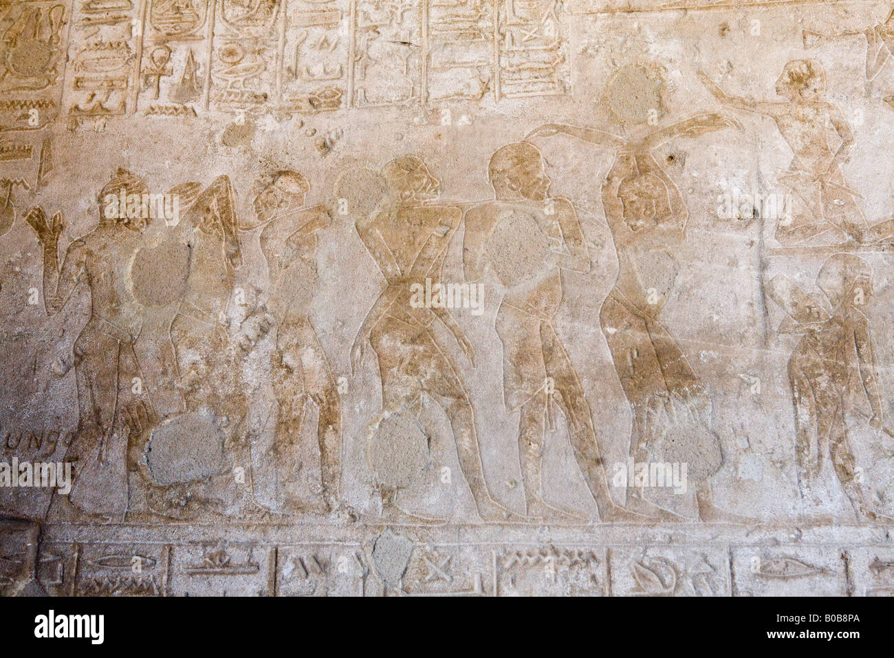 Artwork within the shrine/chapel of Horemheb at Gebel Silsila, Egypt ...