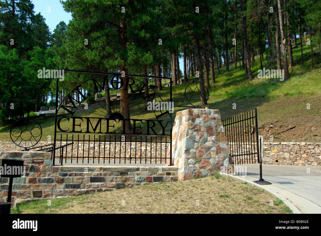 North America, USA, South Dakota, Deadwood, Mt. Moriah Cemetery ...