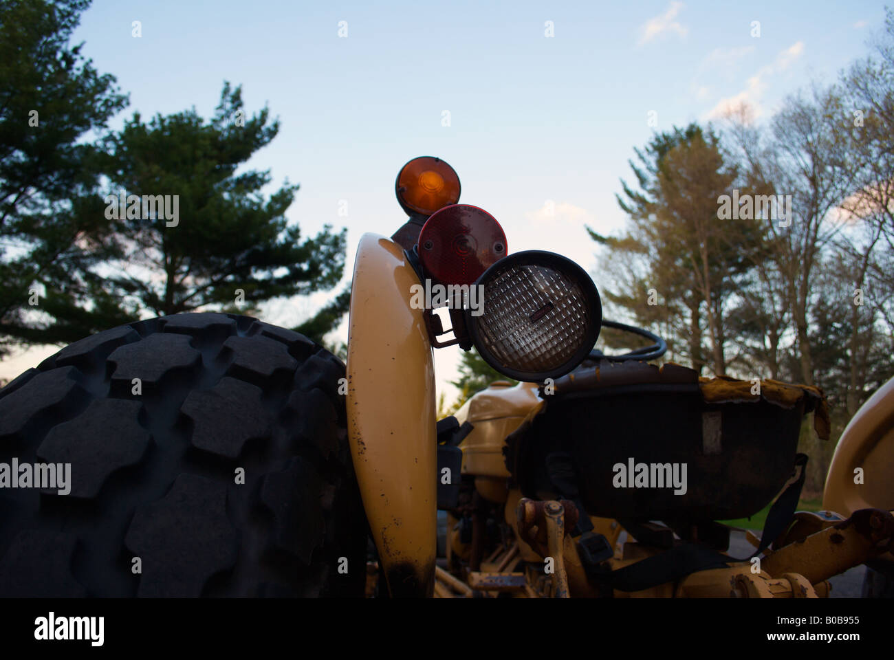 Back of a Tractor Stock Photo - Alamy