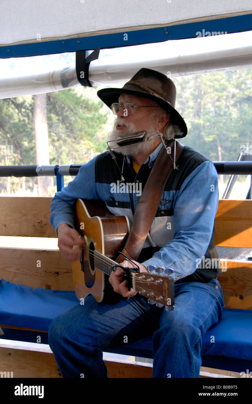 South Dakota, Custer State Park. Blue Bell Lodge Chuck Wagon Cookout ...