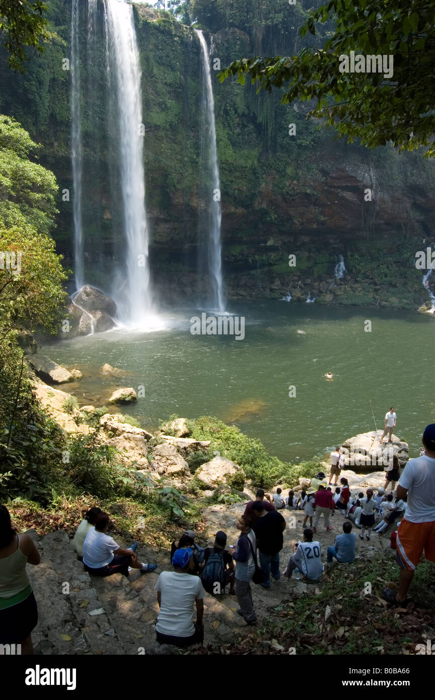 Misol Ha Waterfall in Chiapas, Mexico Stock Photo - Alamy
