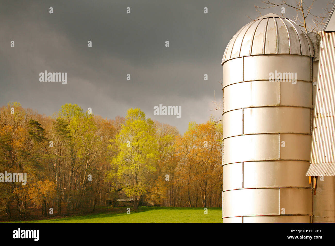 Pastoral spring scene in Western North Carolina near Franklin Stock ...