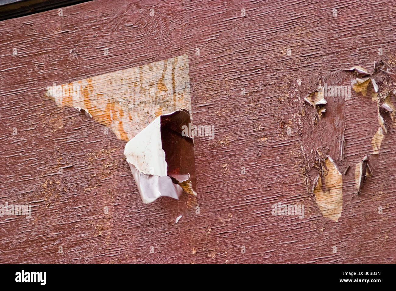 Paint peeling on the wall of a building Stock Photo - Alamy