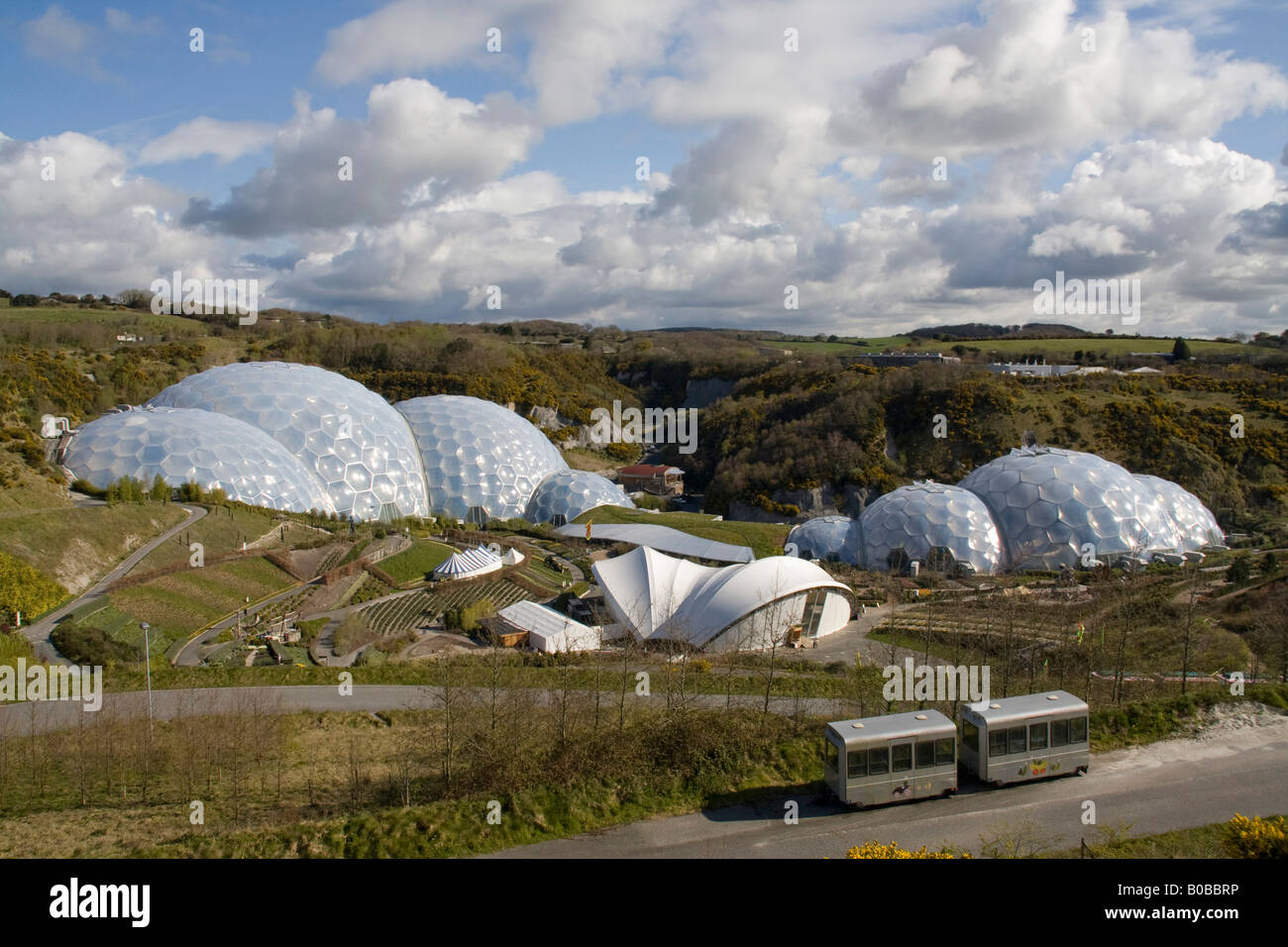 the biome at the Eden project Cornwall Stock Photo - Alamy