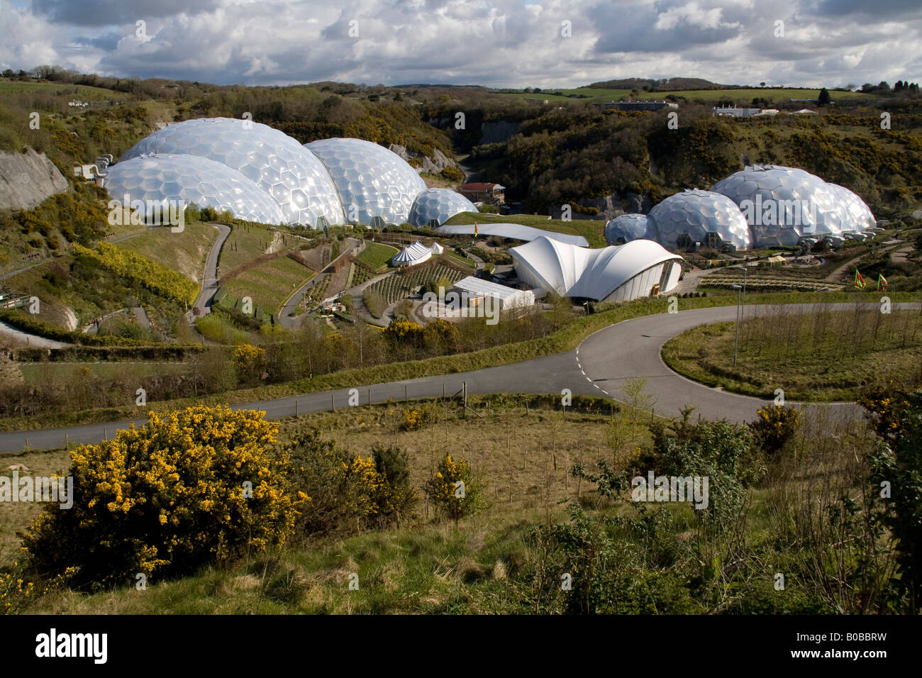 the biome at the Eden project Cornwall Stock Photo - Alamy