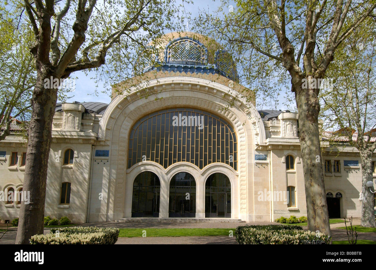 Thermal spa, the neo-Moorish Centre Thermal des Domes, view from ...