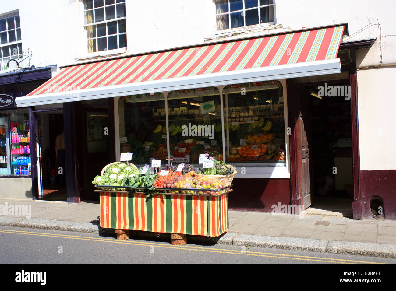traditional grocers in High Street, Hythe, Kent, England Stock Photo ...