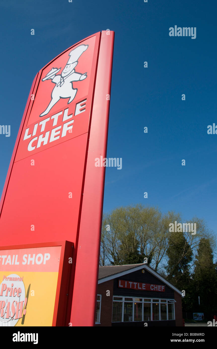 The Little Chef restaurant in Newtown Powys mid wales Stock Photo - Alamy