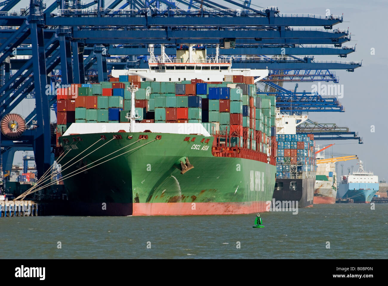 Trinity Quay at the port of Felixstowe, Britain's largest container ...