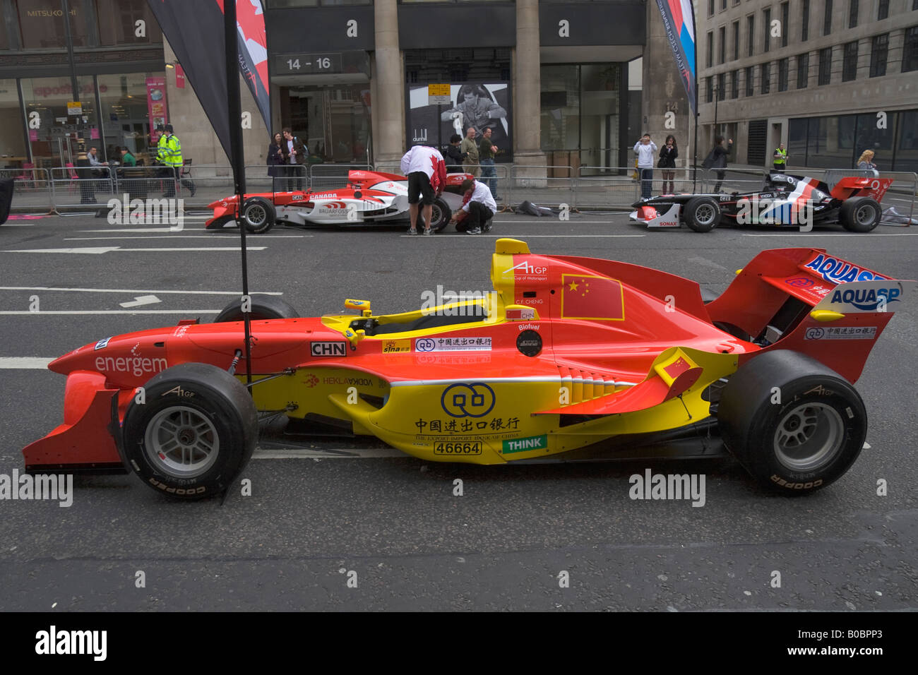 prA1 GP car of China on a display grid in St James in London 2008 In ...