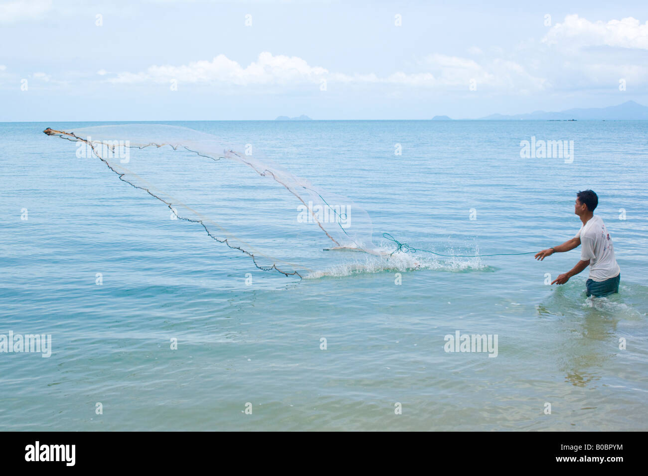 Throwing Fishing Net