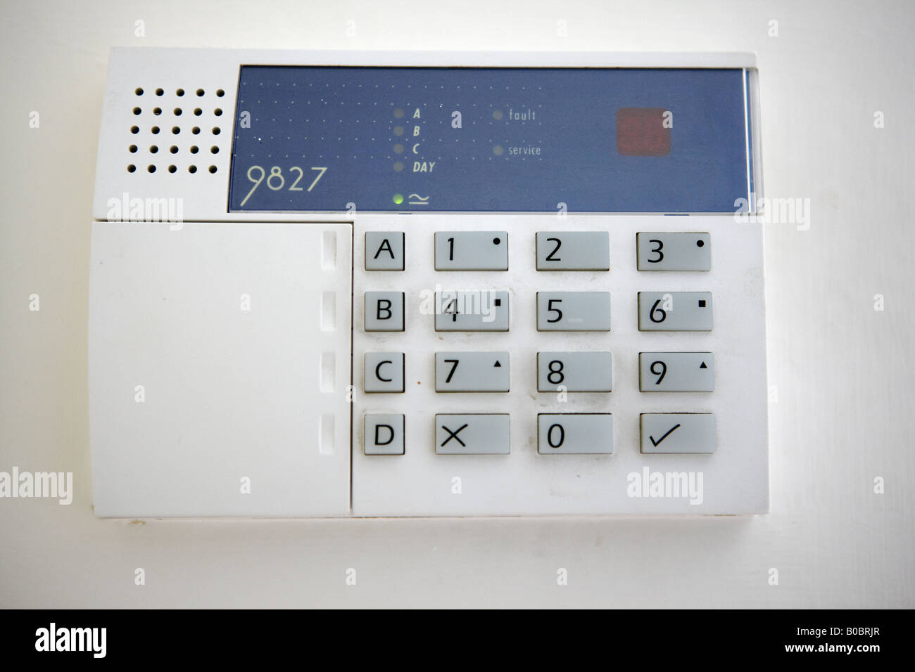 Burglar alarm keypad Stock Photo - Alamy