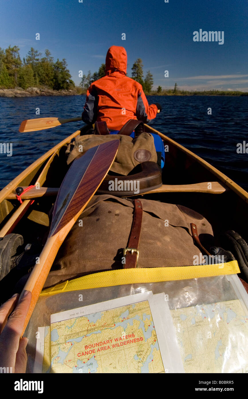 Map of boundary waters canoe area hi-res stock photography and images ...