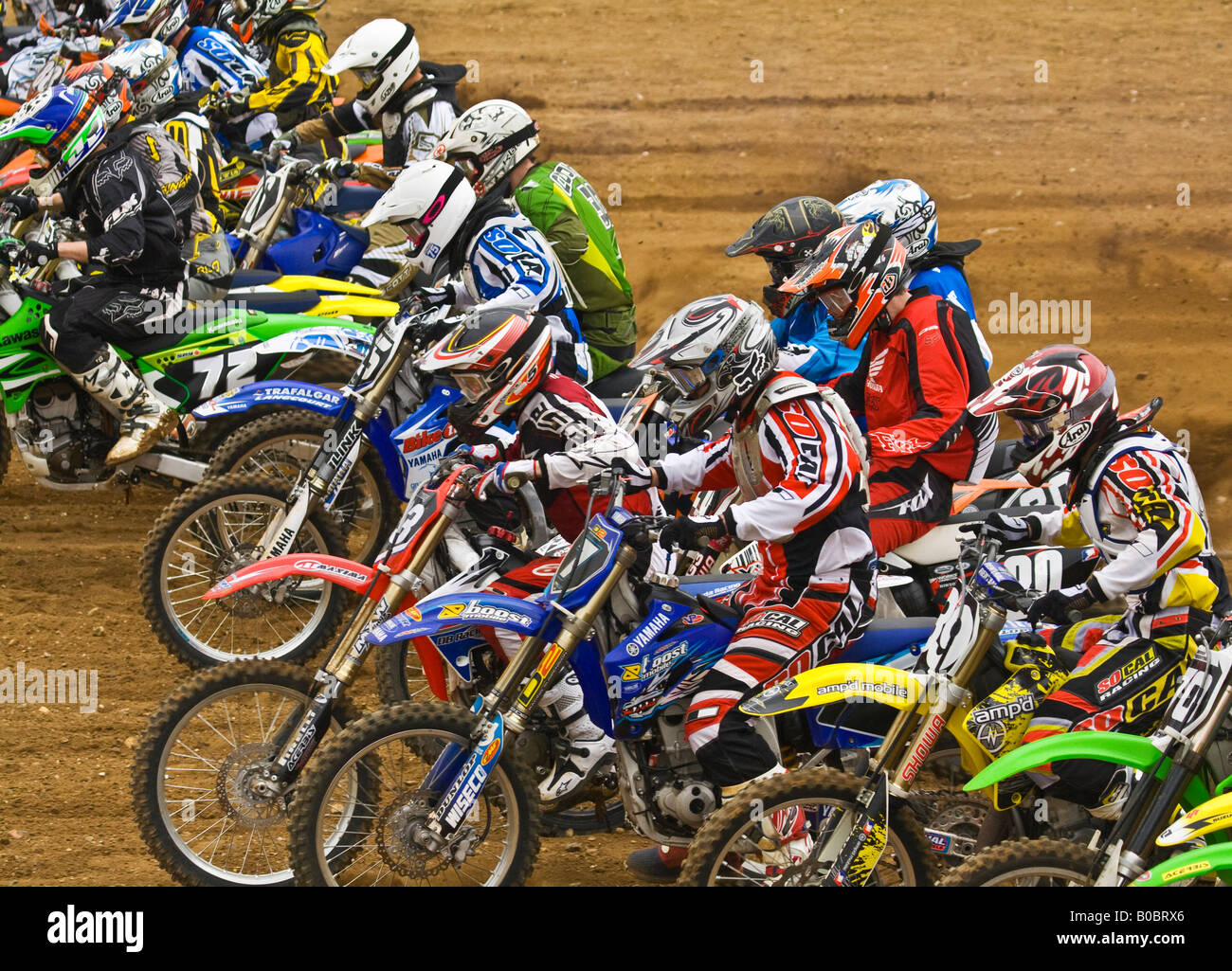 Motorcross race black and white hi-res stock photography and images - Alamy