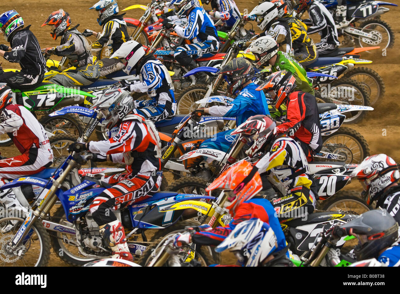 Motorcross race black and white hi-res stock photography and images - Alamy