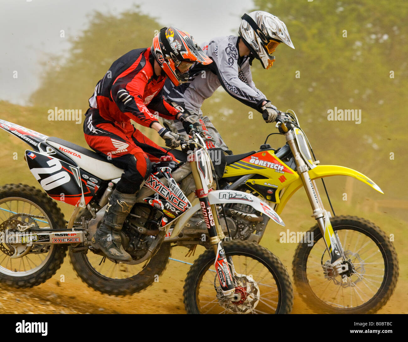 Motorcross race black and white hi-res stock photography and images - Alamy