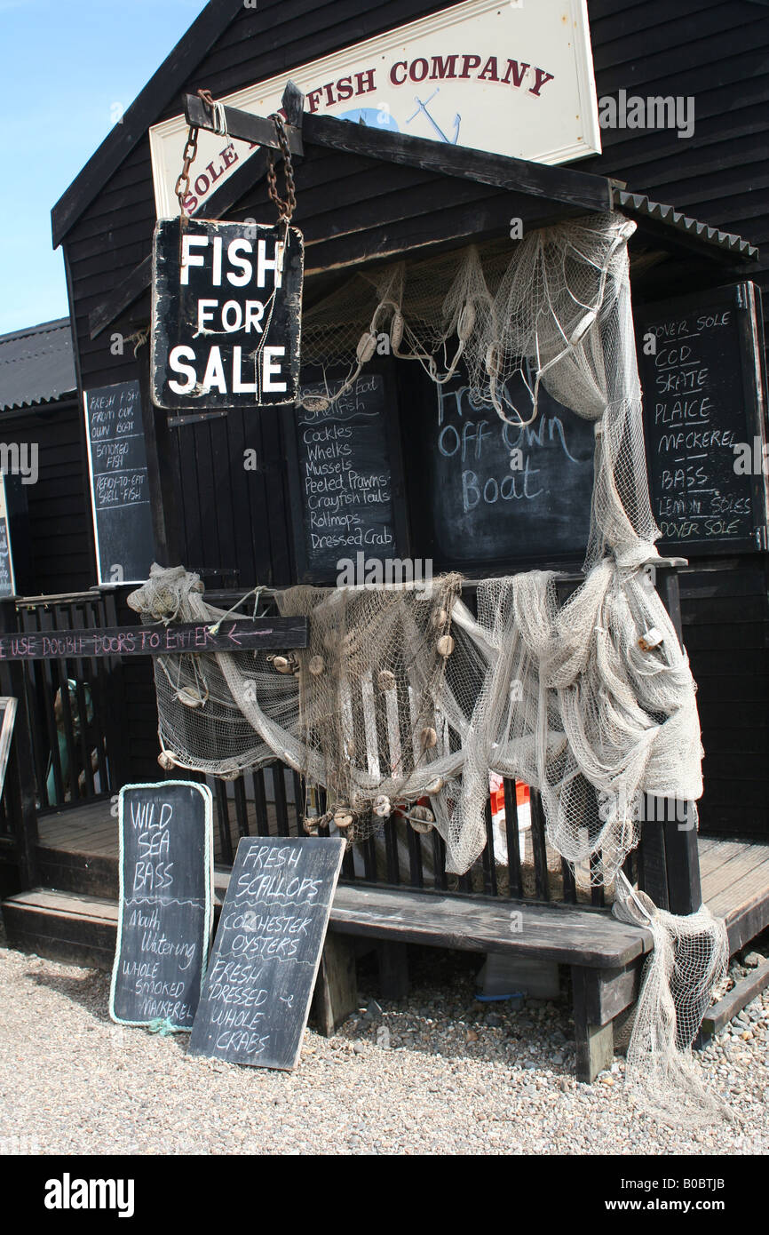 Fish shop in Southwold harbour, Southwold, Suffolk, UK Stock Photo - Alamy