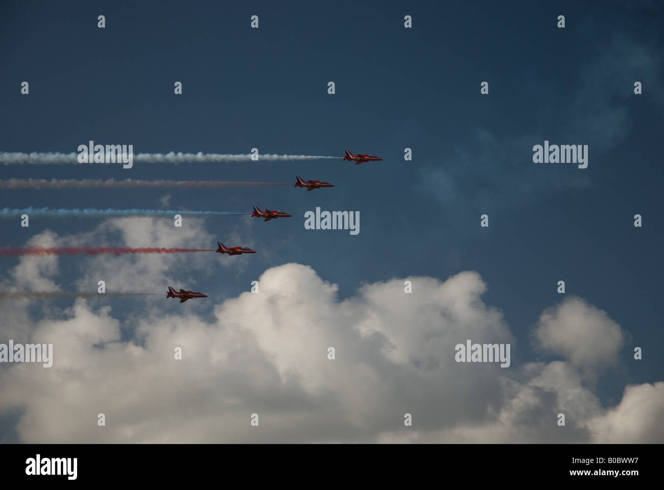 Red Arrows in flight Stock Photo - Alamy