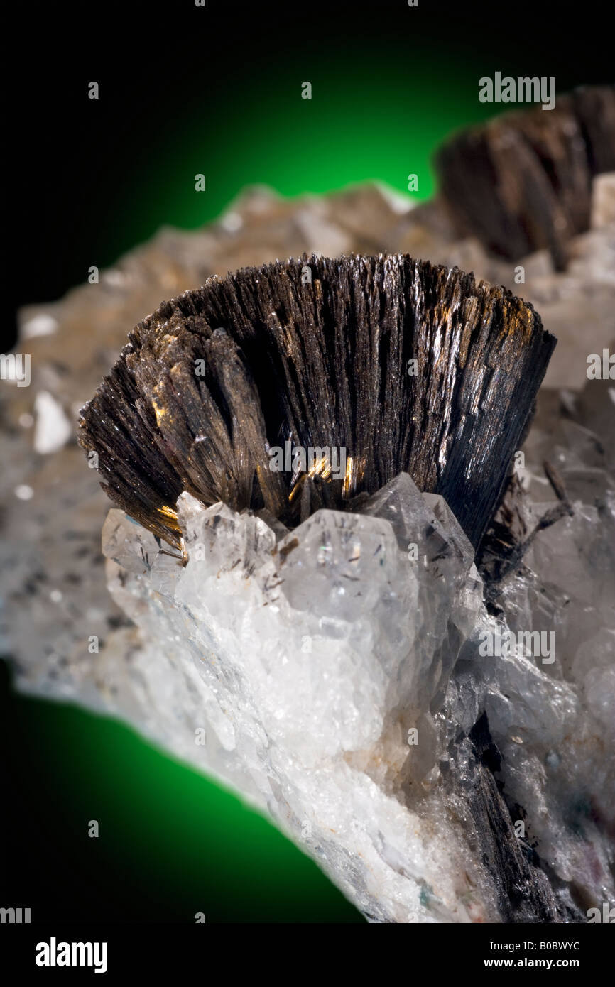 Goethite on Quartz Haut Atlas Morocco Stock Photo - Alamy