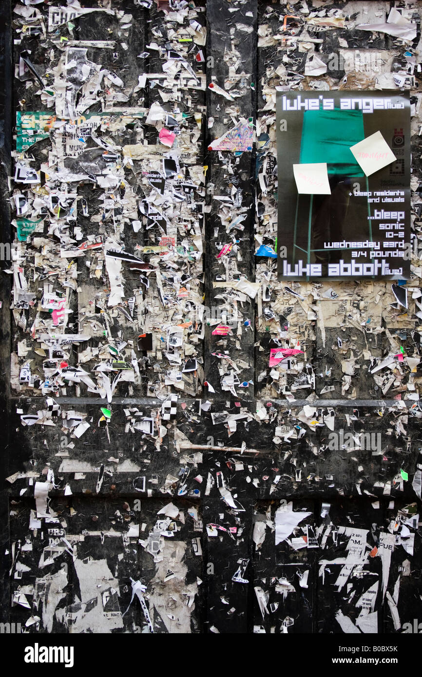 Postering / flyering area - Norwich Stock Photo - Alamy