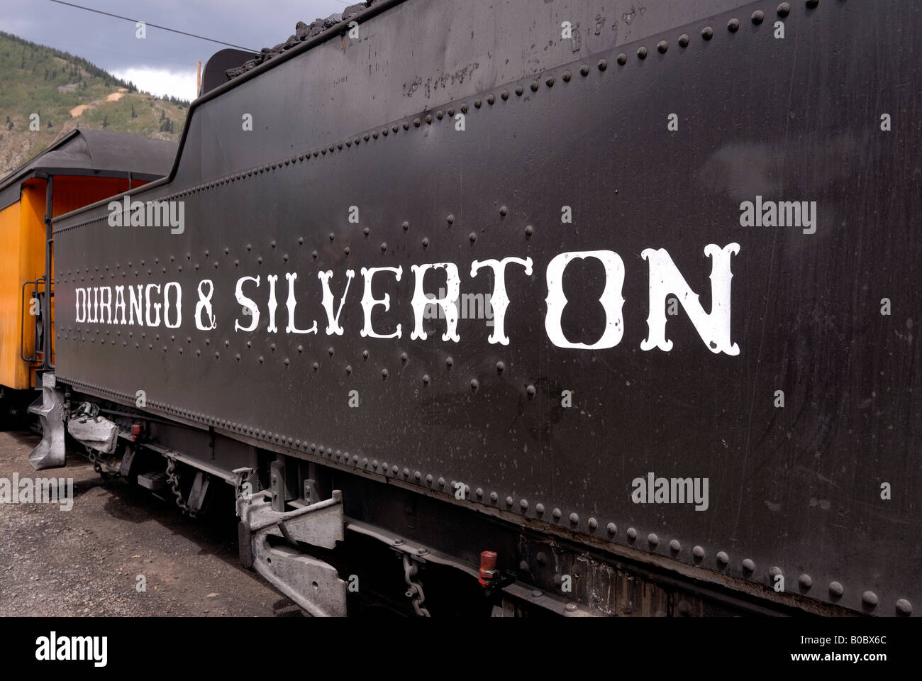 Old tourist steam train Durango Silverton Silverton Colorado USA Stock ...
