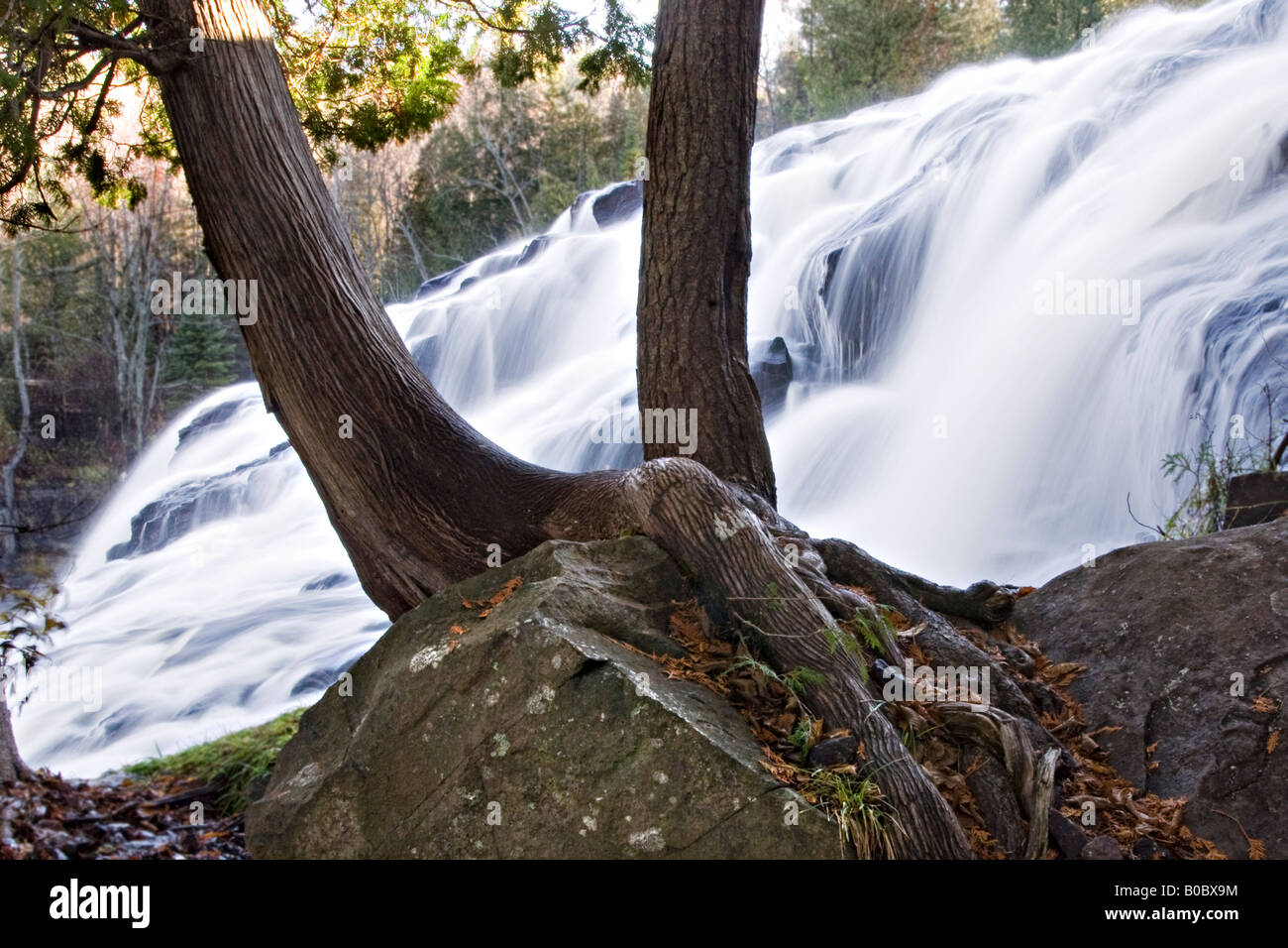 Bond Falls, Watersmeet, Michigan Upper Peninsula Stock Photo - Alamy